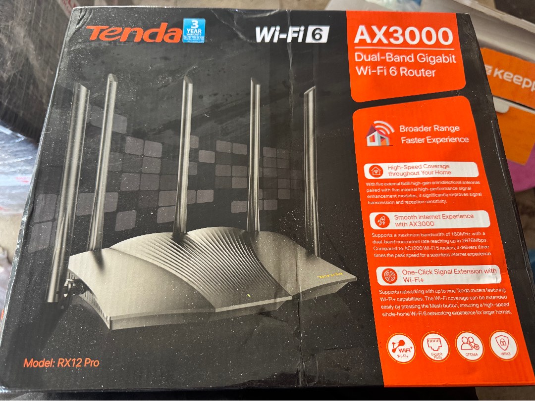 Tenda Rx12 Pro Router, Computers & Tech, Parts & Accessories ...