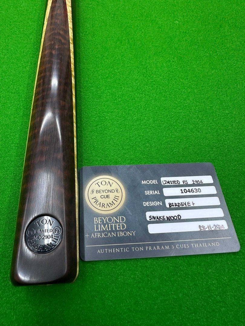 Ton Praram III Snooker Cues, Sports Equipment, Sports & Games ...