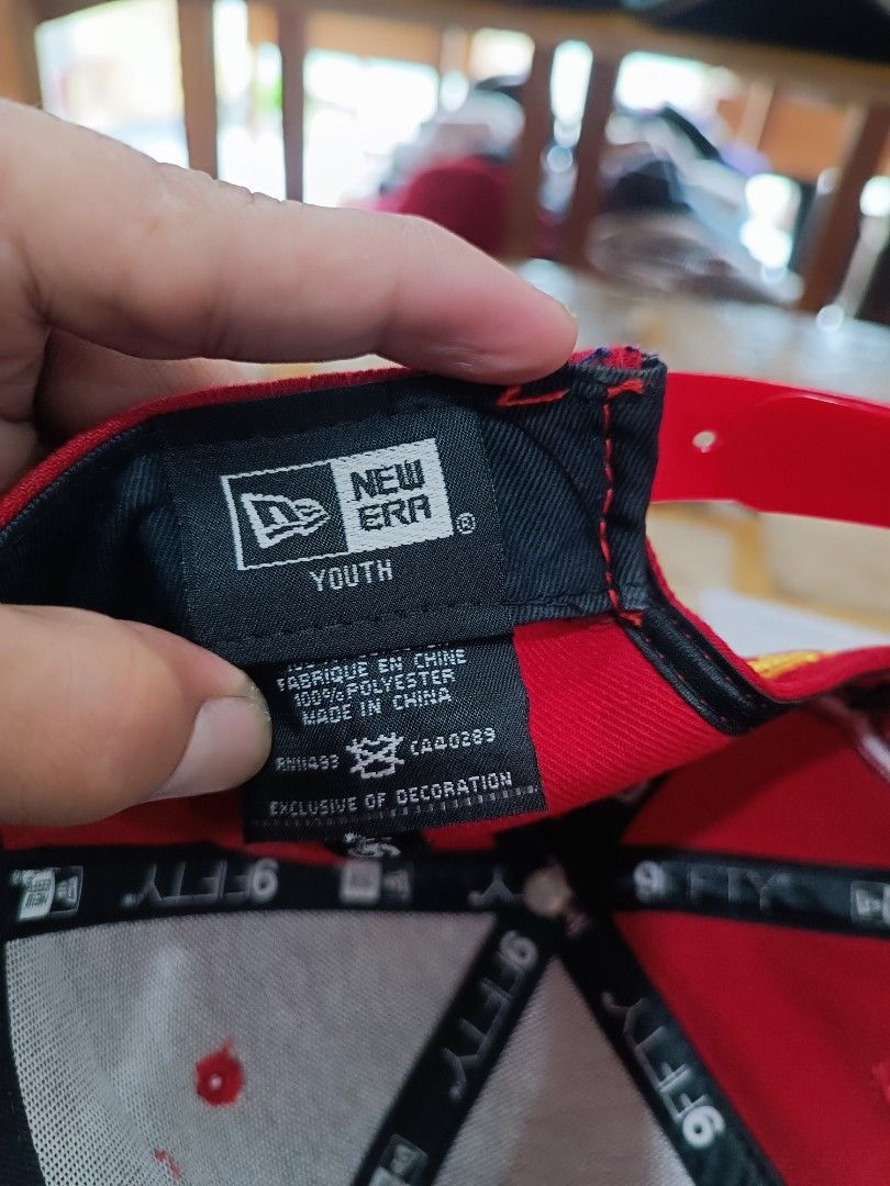 Topi New Era x Disney Pixar Cars Lightning Mc Queen Youth, Fesyen Pria ...