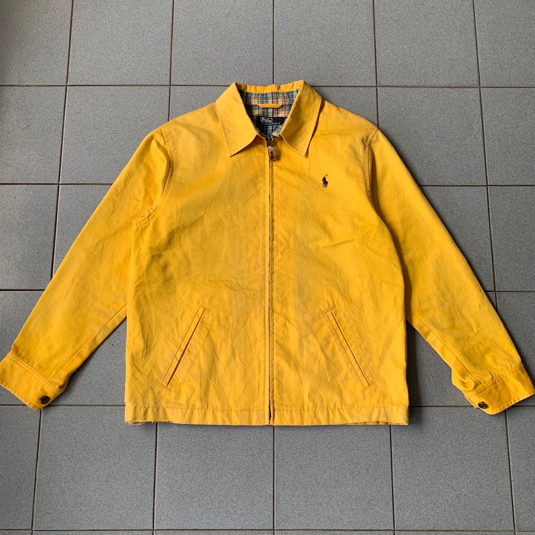 Vintage 90s Polo Ralph Lauren Harrington Plaid Jacket, Men's Fashion, Coats, Jackets and ...