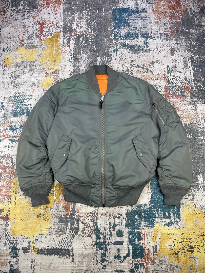 Vintage Alpha Industries Type MA-1 Bombers, Men's Fashion, Coats, Jackets and Outerwear on Carousell