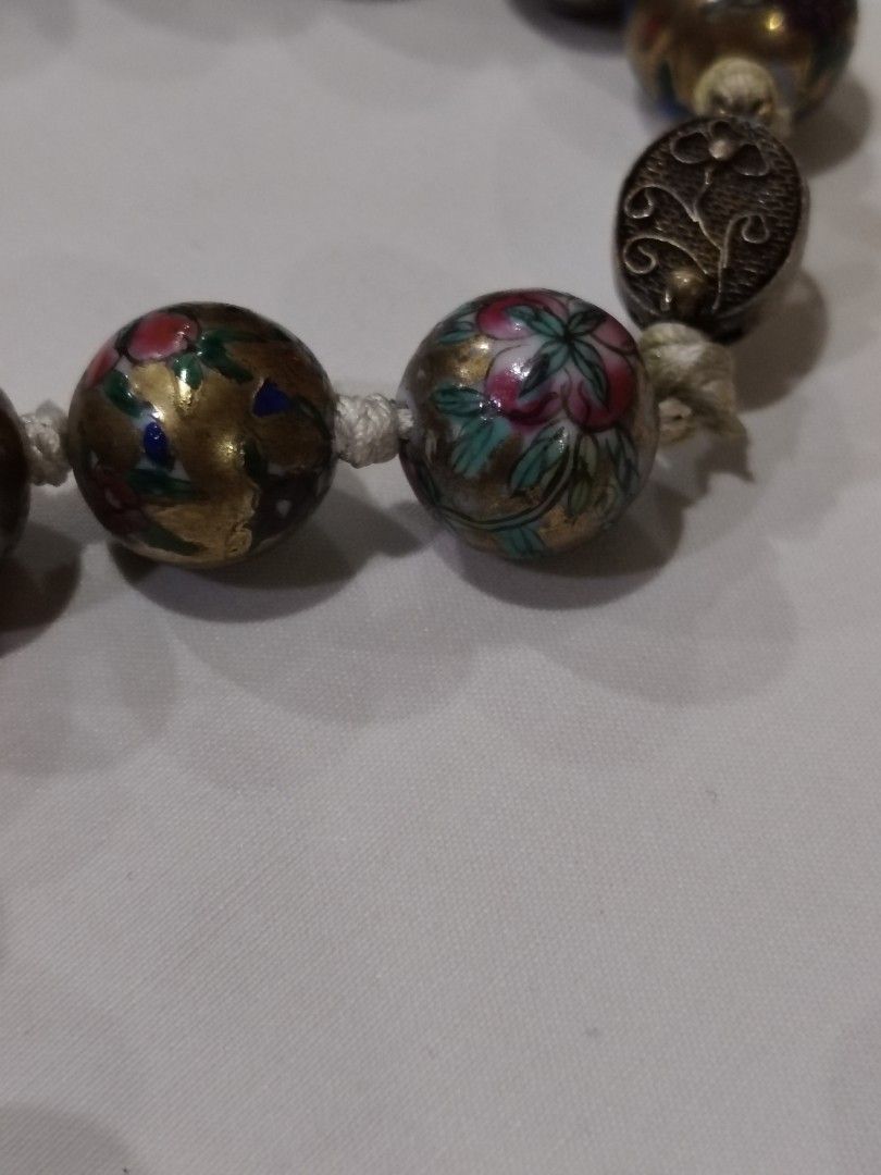 Vintage chinese cloisonne gold beaded, Hobbies & Toys, Collectibles ...