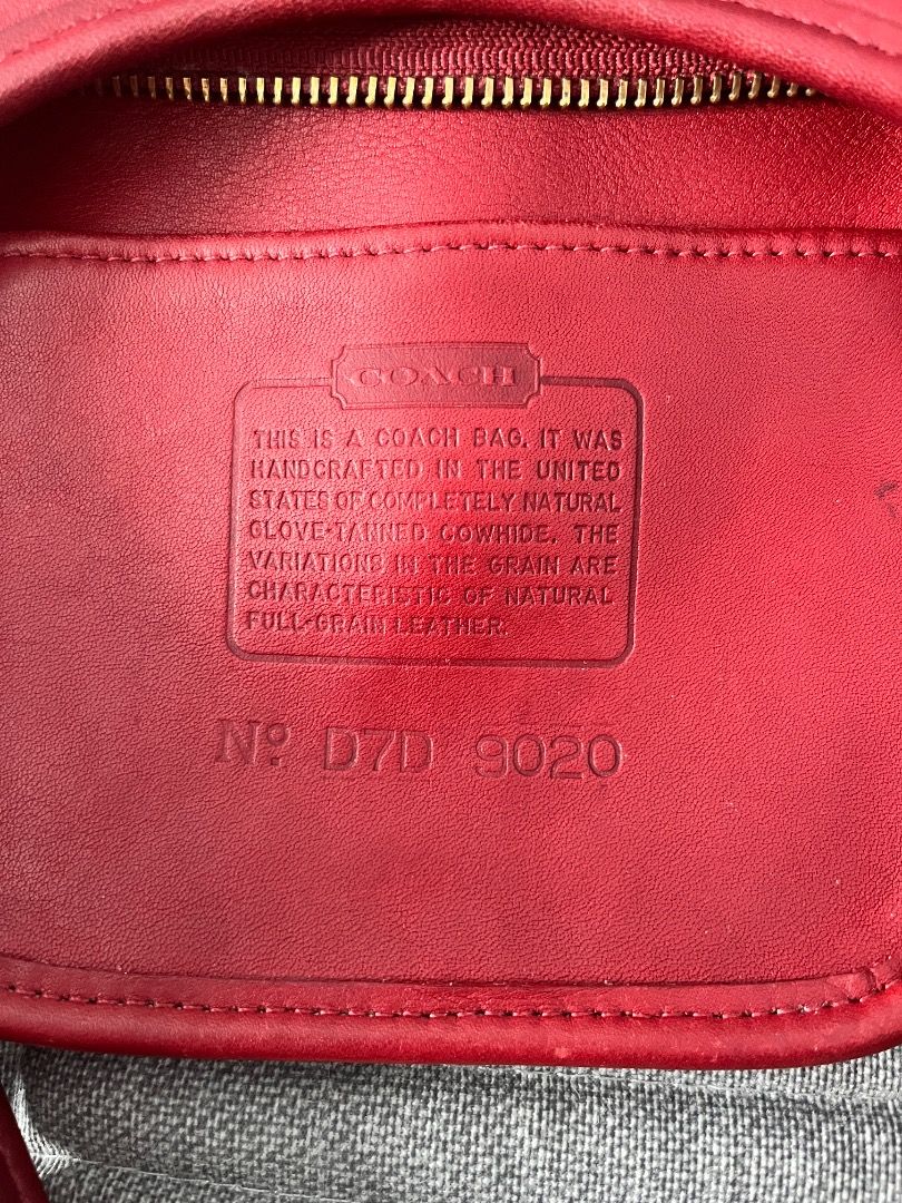 Vintage Coach Ergo Mini Zip 9020 in Red, Luxury, Bags & Wallets on ...