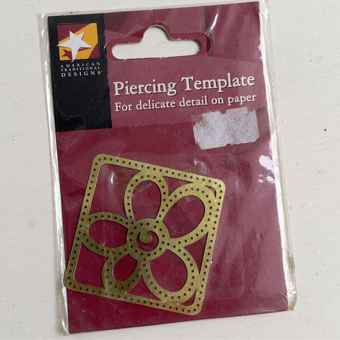 VINTAGE METAL PIERCING TEMPLATE American Traditional Designs Piercing ...