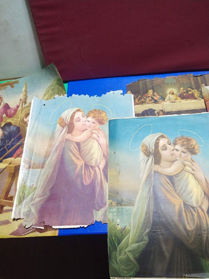 Vintage-Collectible "Religious Picture Lithographs"/11 pcs./1950s era ...