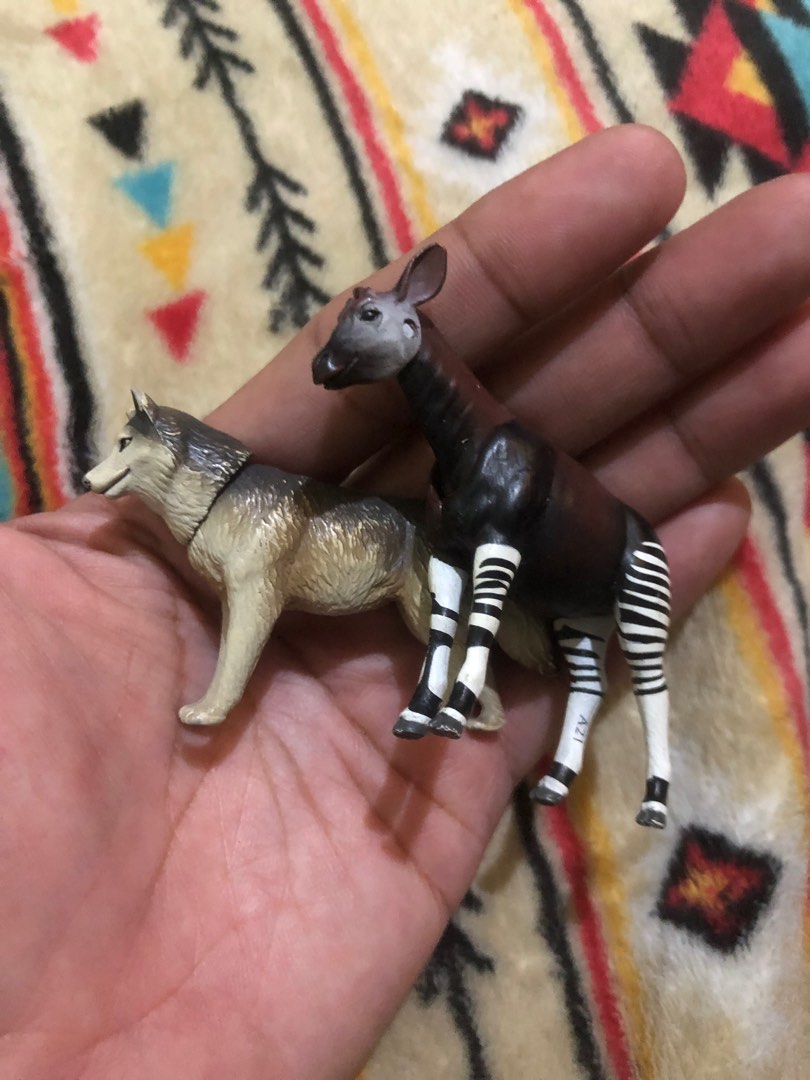 Wolf and Okapi articulated figure, Hobbies & Toys, Toys & Games on ...