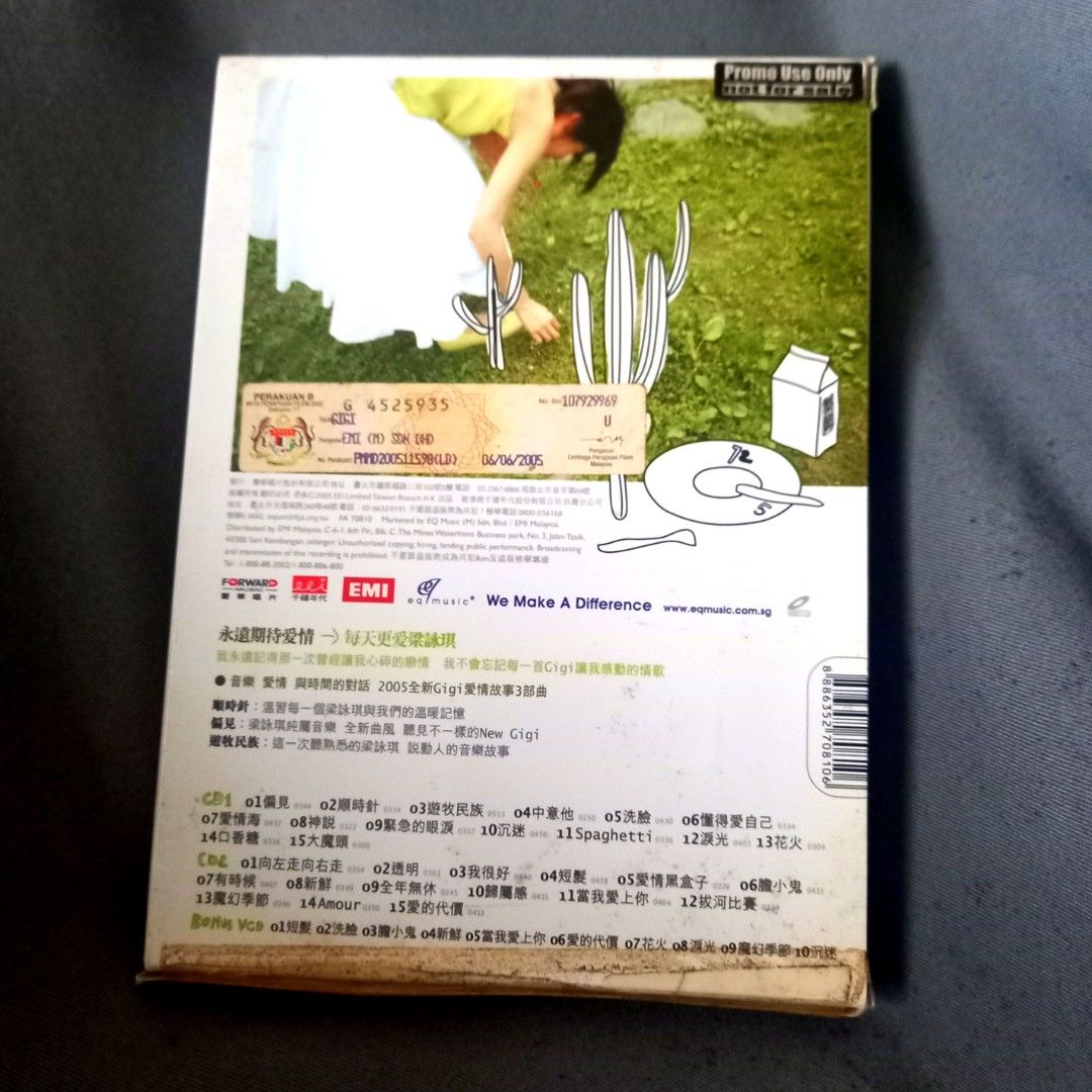(2CD+1VCD)梁咏琪/梁詠琪/Gigi Leung 《順時針》新歌+精選輯, Hobbies & Toys, Music & Media, CDs & DVDs on Carousell