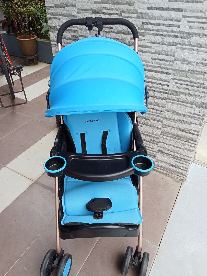 BABY PLUS Adjustable Stroller, Lightweight & Foldable/Compact & Safety ...