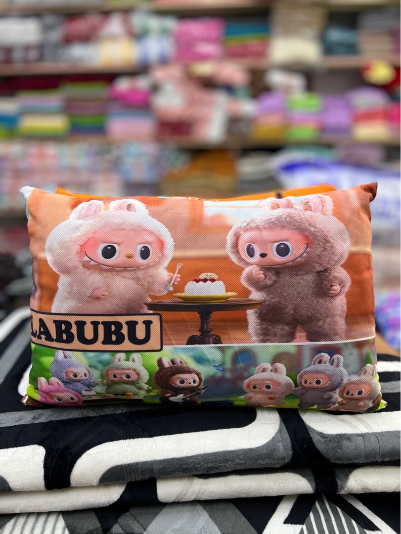 Bantal Labubu Kekabu mix dewasa size cantik deaign, Furniture & Home ...