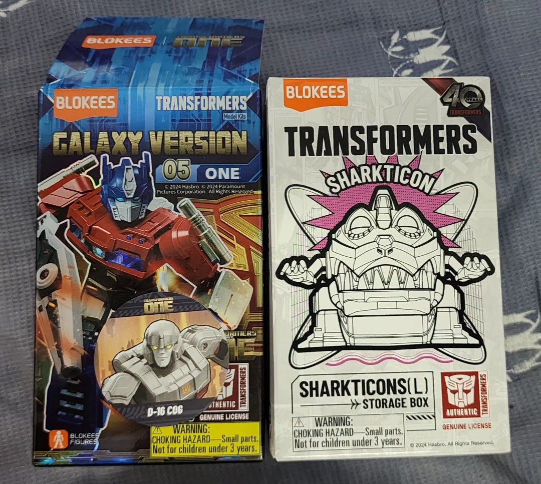 Blokees Transformers Galaxy Version D-16 COG & Sharkticon Pink, Hobbies ...