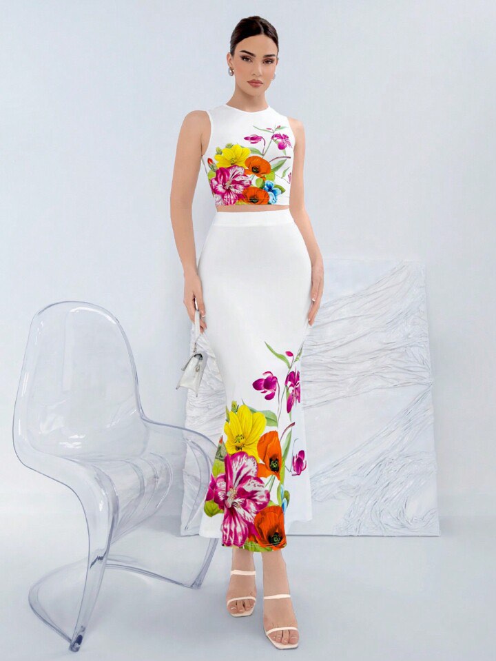 BRAND NEW Floral Coords - Small, Women's Fashion, Dresses & Sets, Sets ...