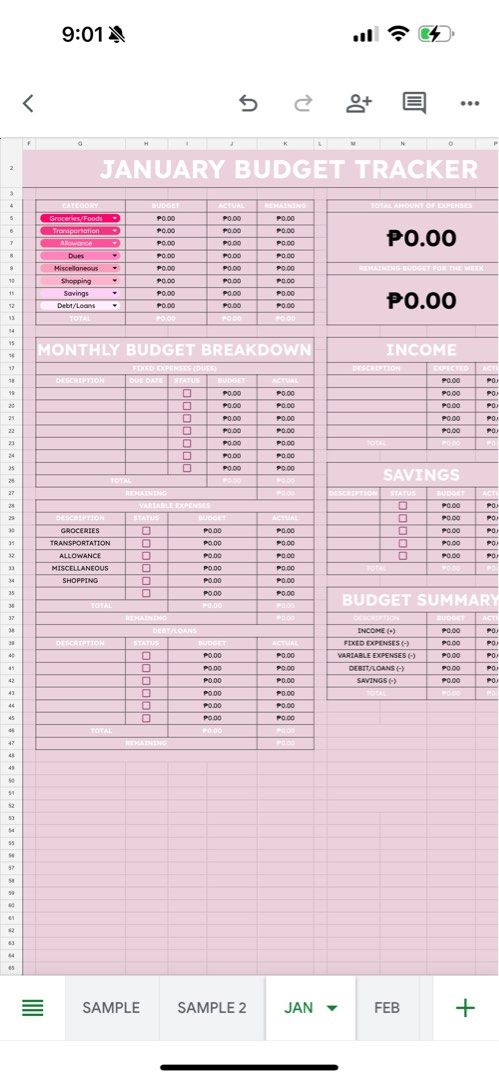 Budget Tracker Digital Product, Community on Carousell