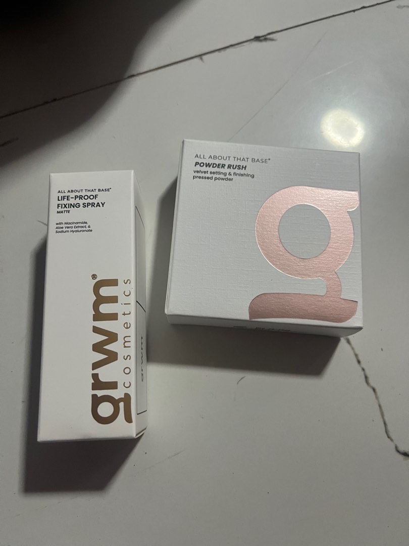 (BUNDLE) GRWM FIXING SPRAY AND POWDER RUSH, Beauty & Personal Care ...