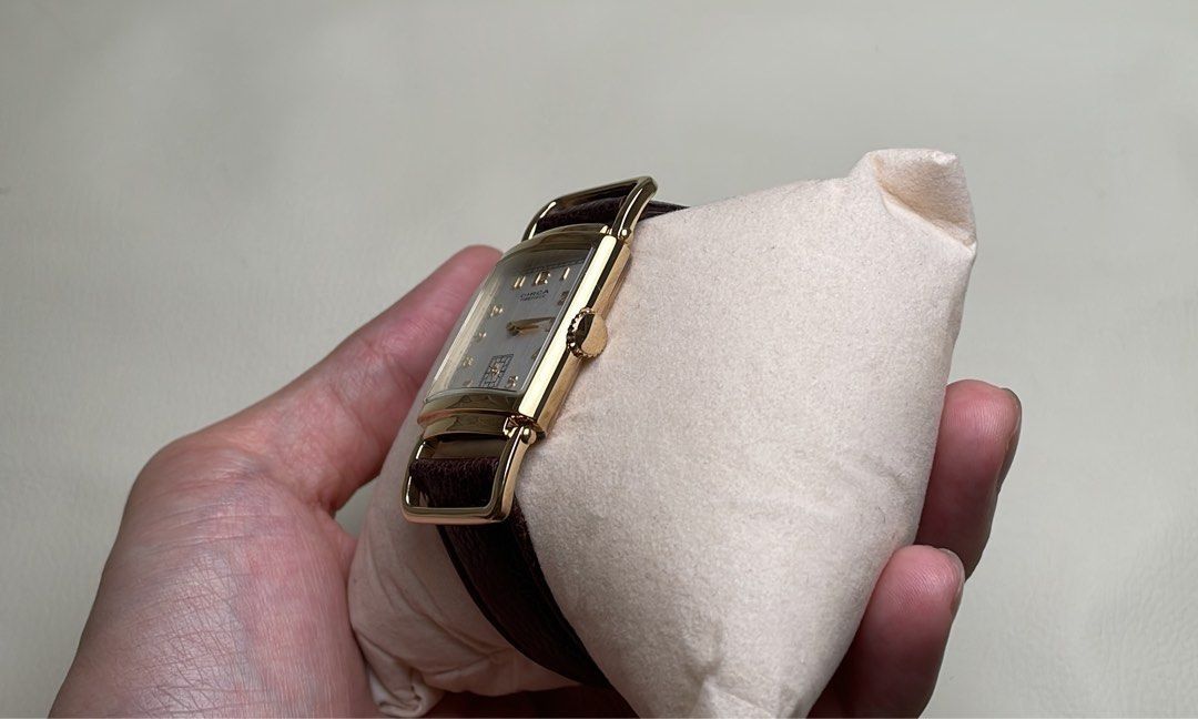 Circa Timepiece vintage style 24k gold plated tank watch, Men's Fashion ...
