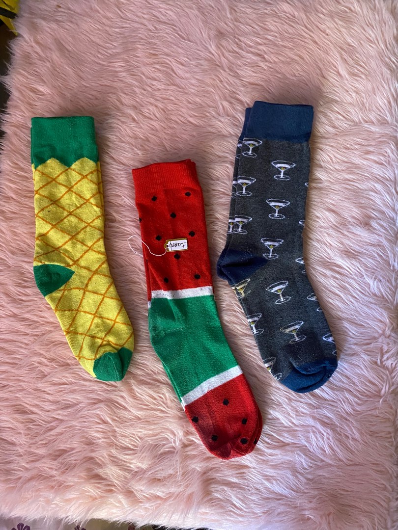 CW#07 Trio weird socks, Men's Fashion, Watches & Accessories, Socks on ...