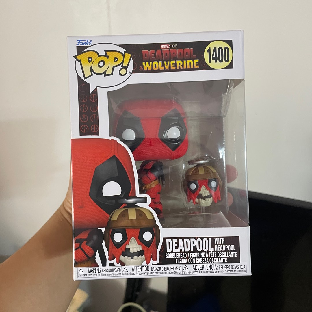 DEADPOOL with Headpool Funko Pop, Hobbies & Toys, Toys & Games on Carousell