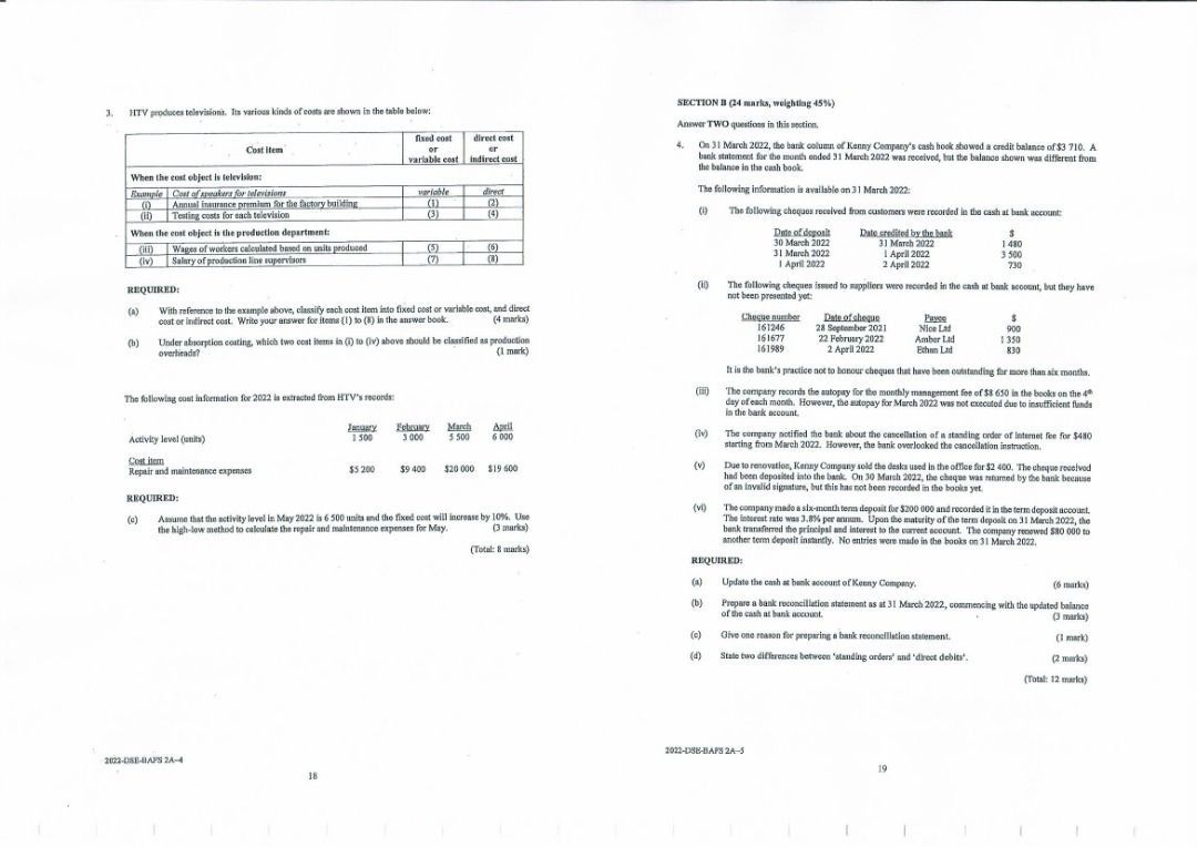 DSE BAFS (Accounting) Past Paper Qs & Ans (sp, pp, 2012–2024) 2025最新版 // 還有中、英文版：Maths // Econ ...