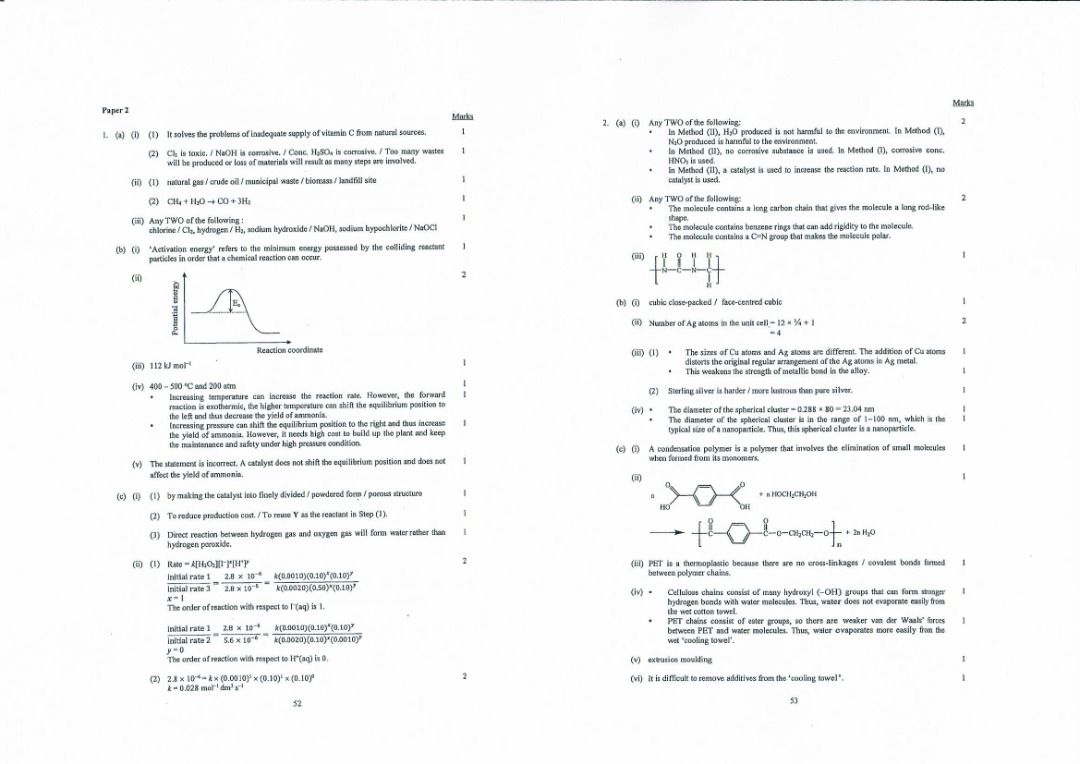 DSE Chem Past Paper Qs & Ans (sp, pp, 2012–2024) 2025最新版 // 還有中、英文版：Econ // Geog // Phy // Chem ...