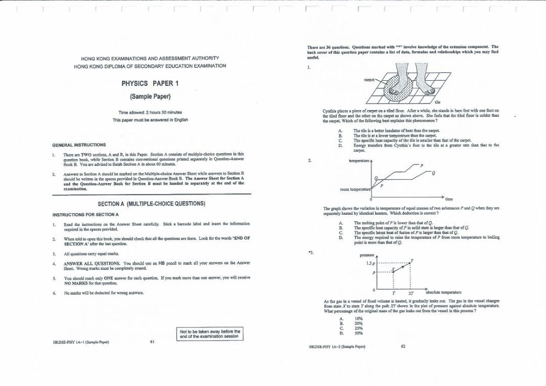 DSE Physics Past Paper Qs & Ans (sp, pp, 2012–2024) 2025最新版 // 還有中、英文版 ...