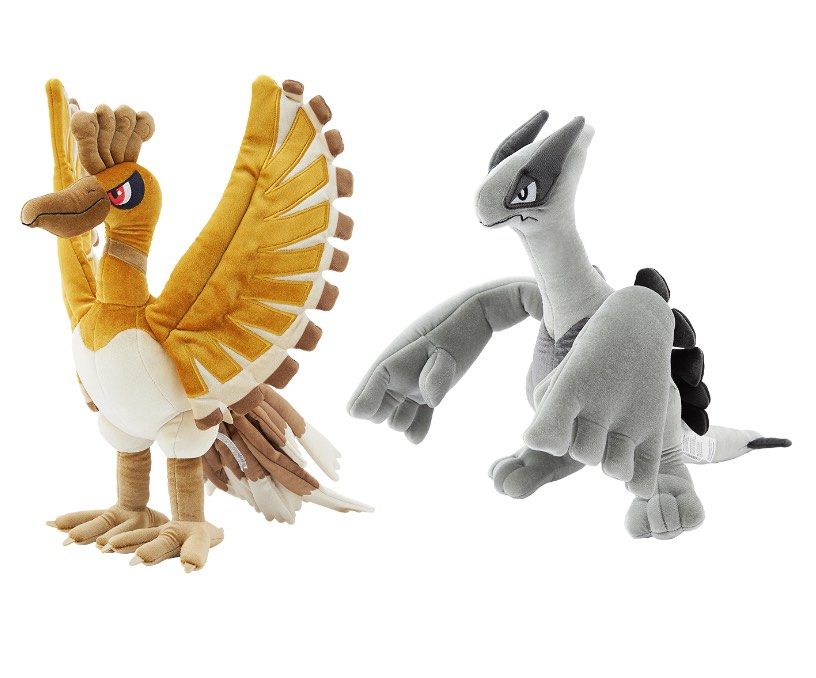 Gold and Silver 25th anniversary plushies Lugia and Hooh, Hobbies & Toys, Toys & Games on Carousell