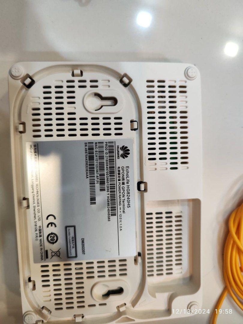 Huawei GPON Terminal EchoLife HG8240H5, Computers & Tech, Parts ...