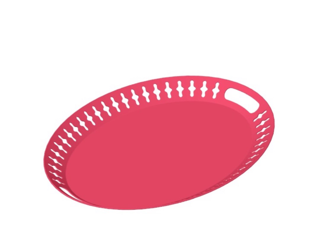 Ikea Red Metal Tray, Furniture & Home Living, Kitchenware & Tableware ...