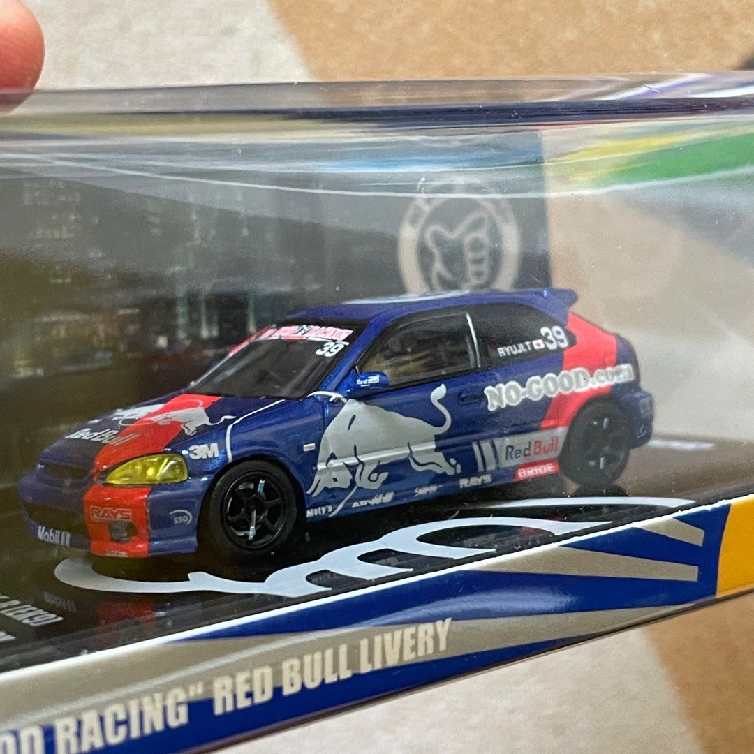 Inno64 Honda Civic EK9 No Good Racing Red Bull Livery Biru, Hobbies ...