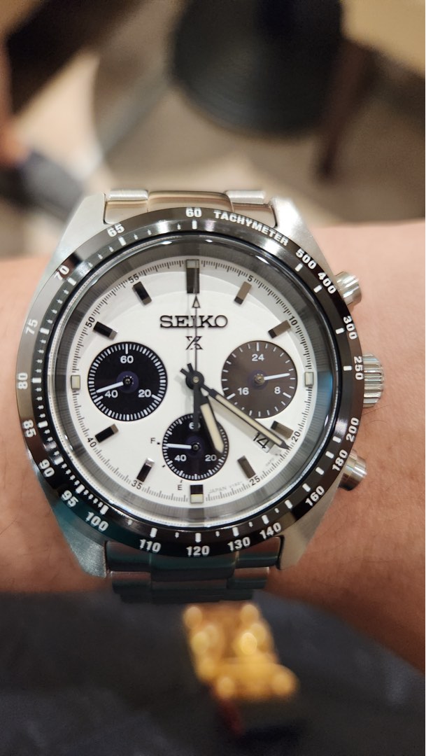 JAPAN SEIKO PROSPEX SPEEDTIMER PANDA SEIKO PANDA SBDL085 SEIKO ...
