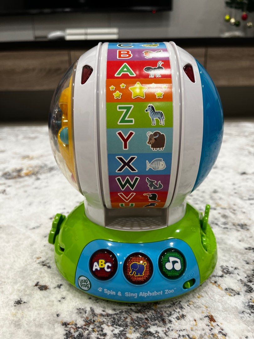 Leapfrog Spin & Sing Alphabet Zoo, Babies & Kids, Infant Playtime on ...