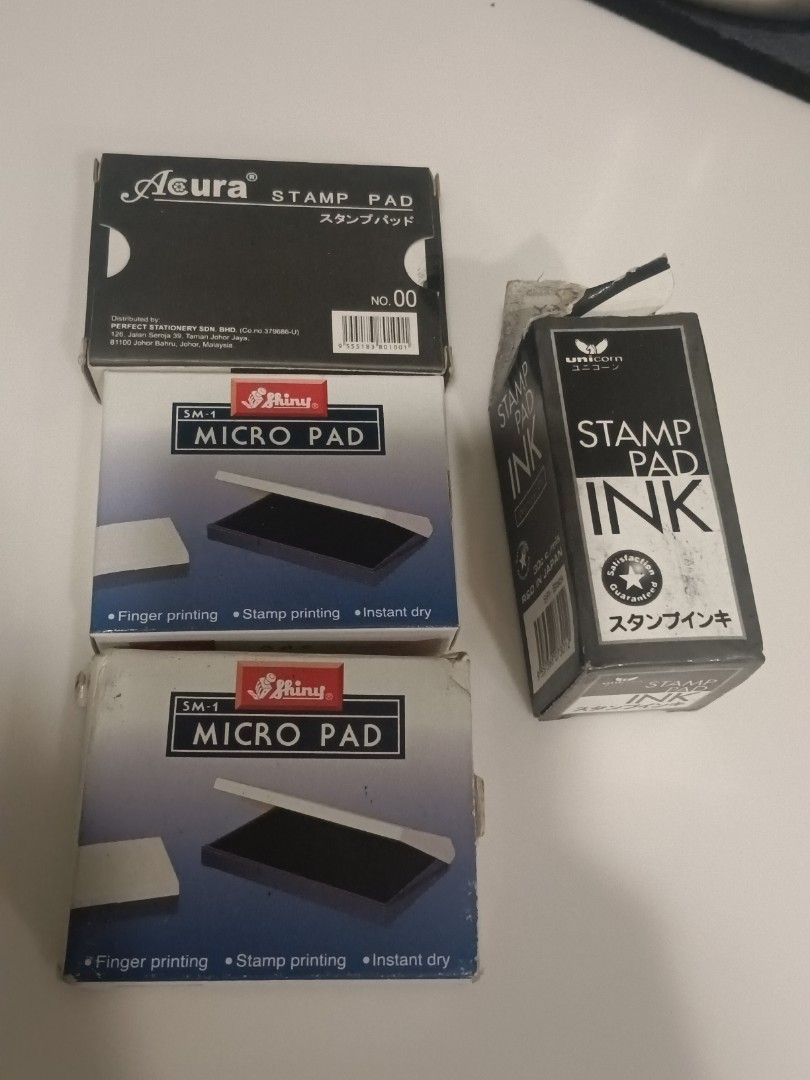 Micro Pad (finger thumbprint) ,stamp pad, stamp pad ink, Hobbies & Toys ...