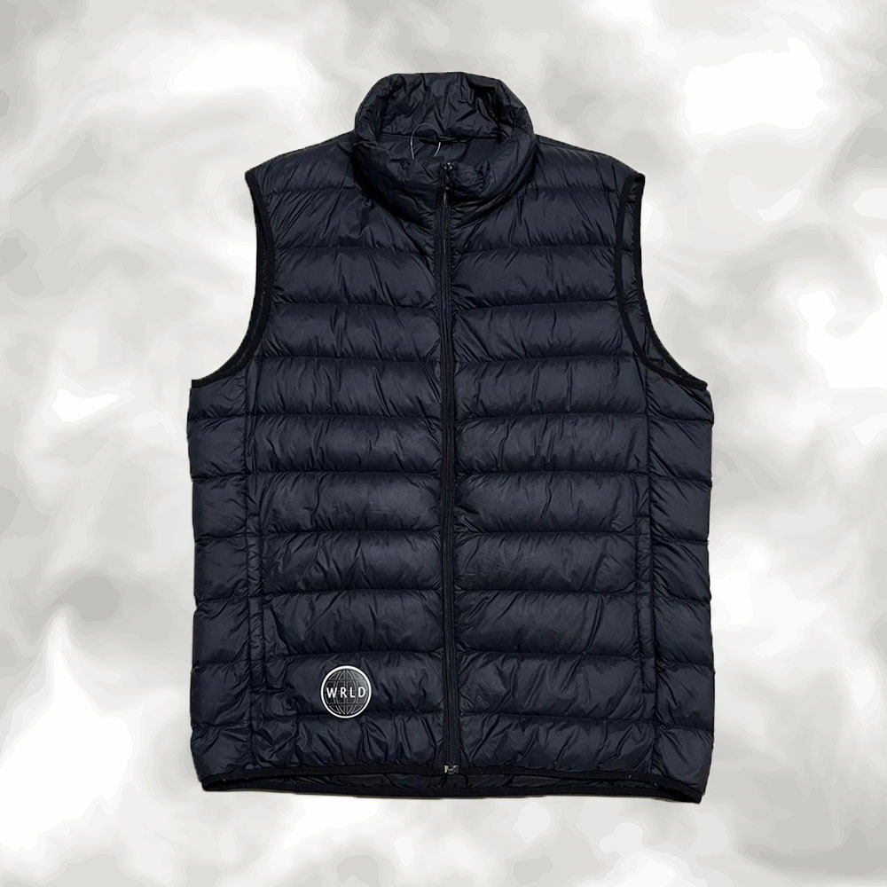 Muji ultralight down vest black rompi bulang bulu angsa not uniqlo ...