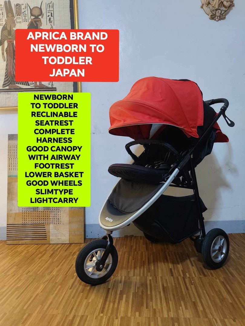 ORIGINAL APRICA PREMIUM BRAND STROLLER FOR NEWBORN TO TODDLER, Babies ...