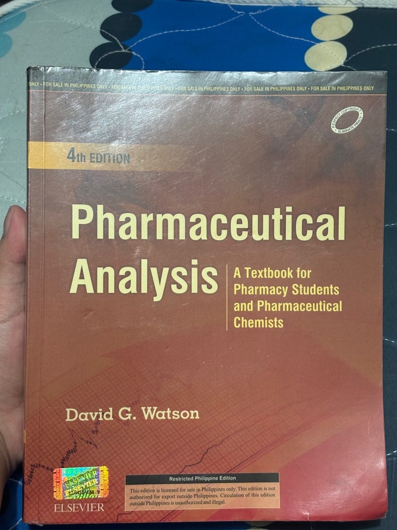 Pharmaceutical Analysis by David G. Watson, Hobbies & Toys, Books ...