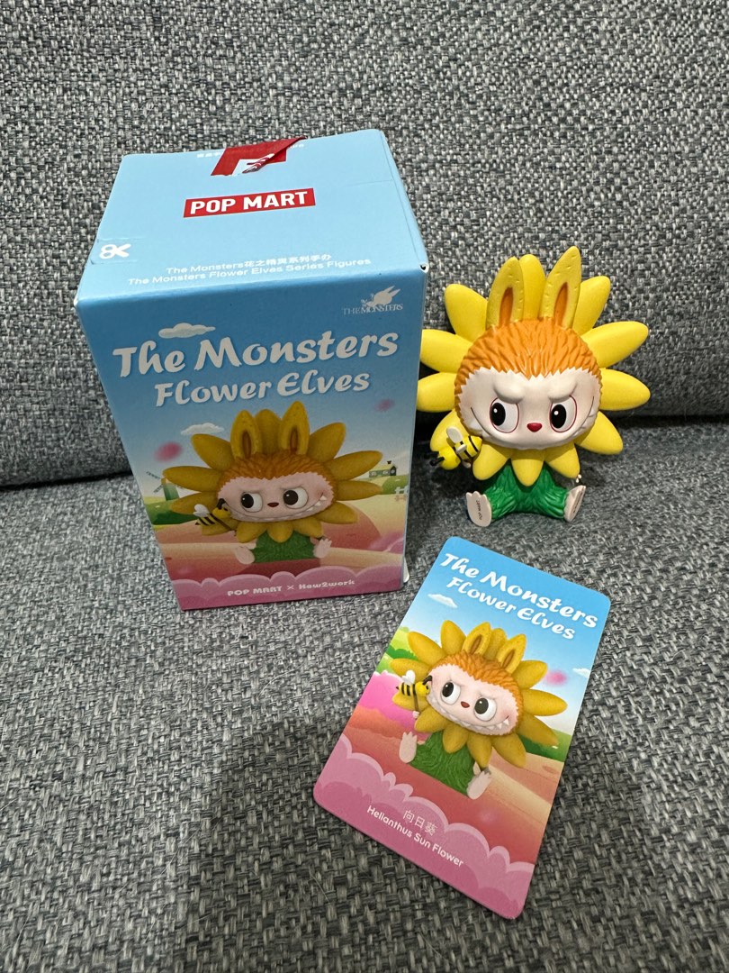 Pop mart The monsters flower elves helianthus sun flower, Hobbies ...