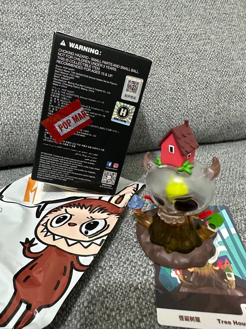 Pop mart The monsters Labubu Almost hidden tree house, Hobbies & Toys ...