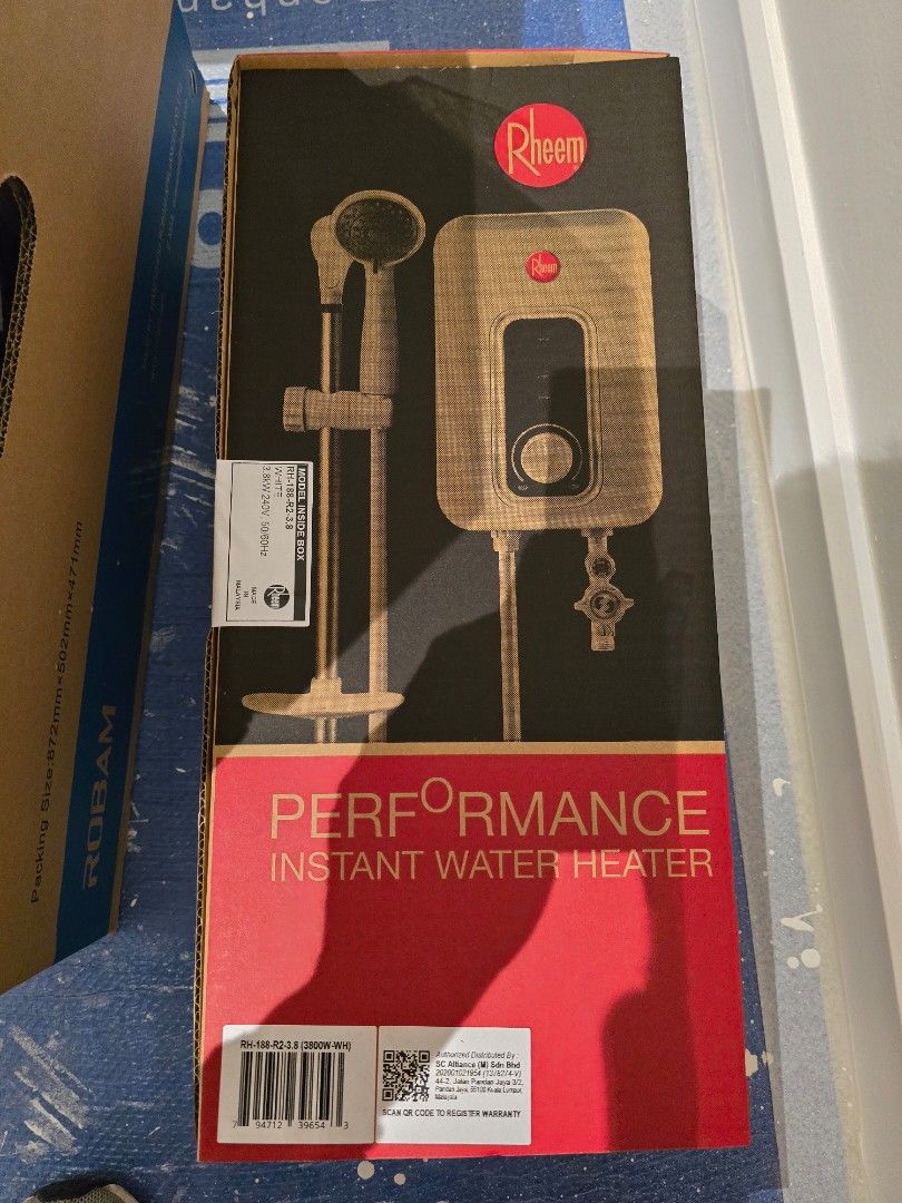 Rheem RH188 R2 Water Heater, TV & Home Appliances, Water Heater ...