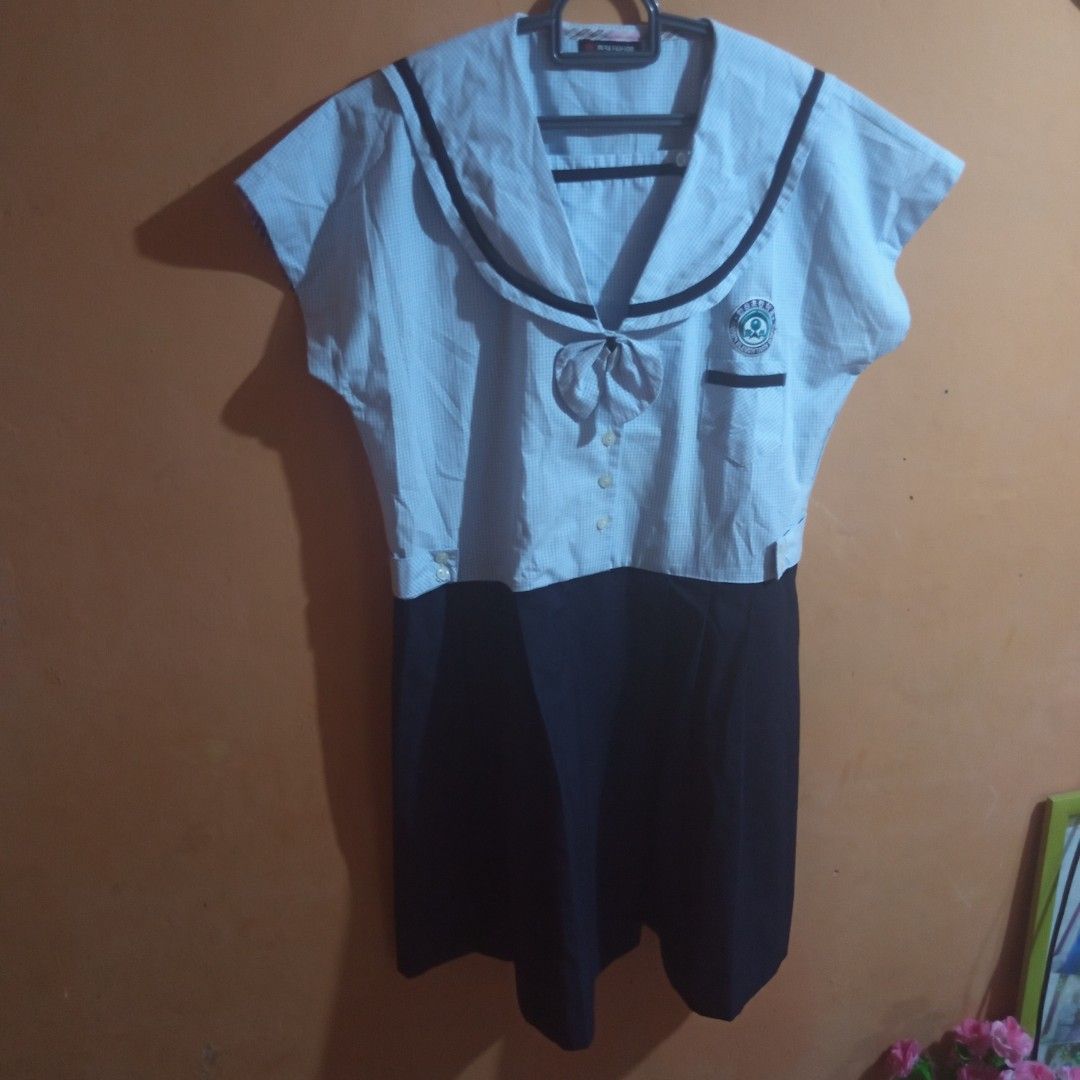 sailor top kemeja blouse kerah crop atasan collar bawahan rok lipit ...