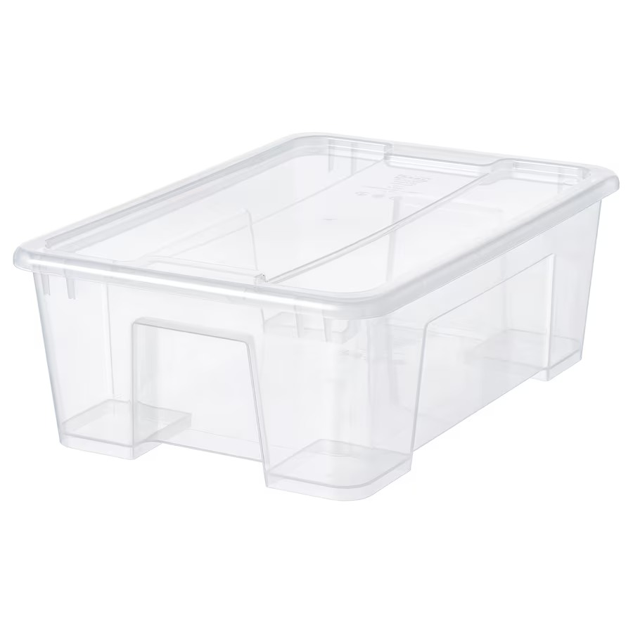 SAMLA Storage Box with lid, Furniture & Home Living, Home Improvement ...