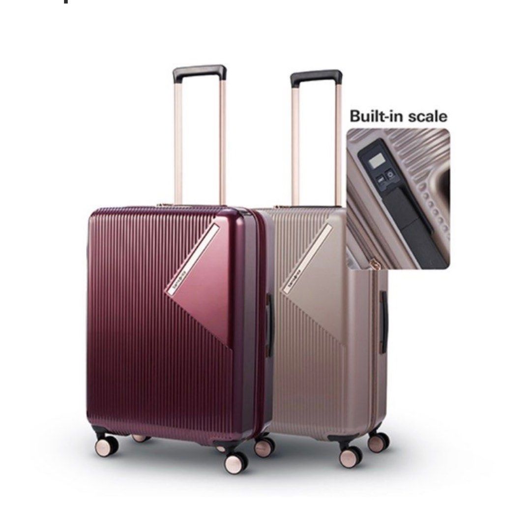 Samsonite ZELTUS 69cm Spinner Exp with built-in scale, Hobbies & Toys, Travel, Luggage on Carousell