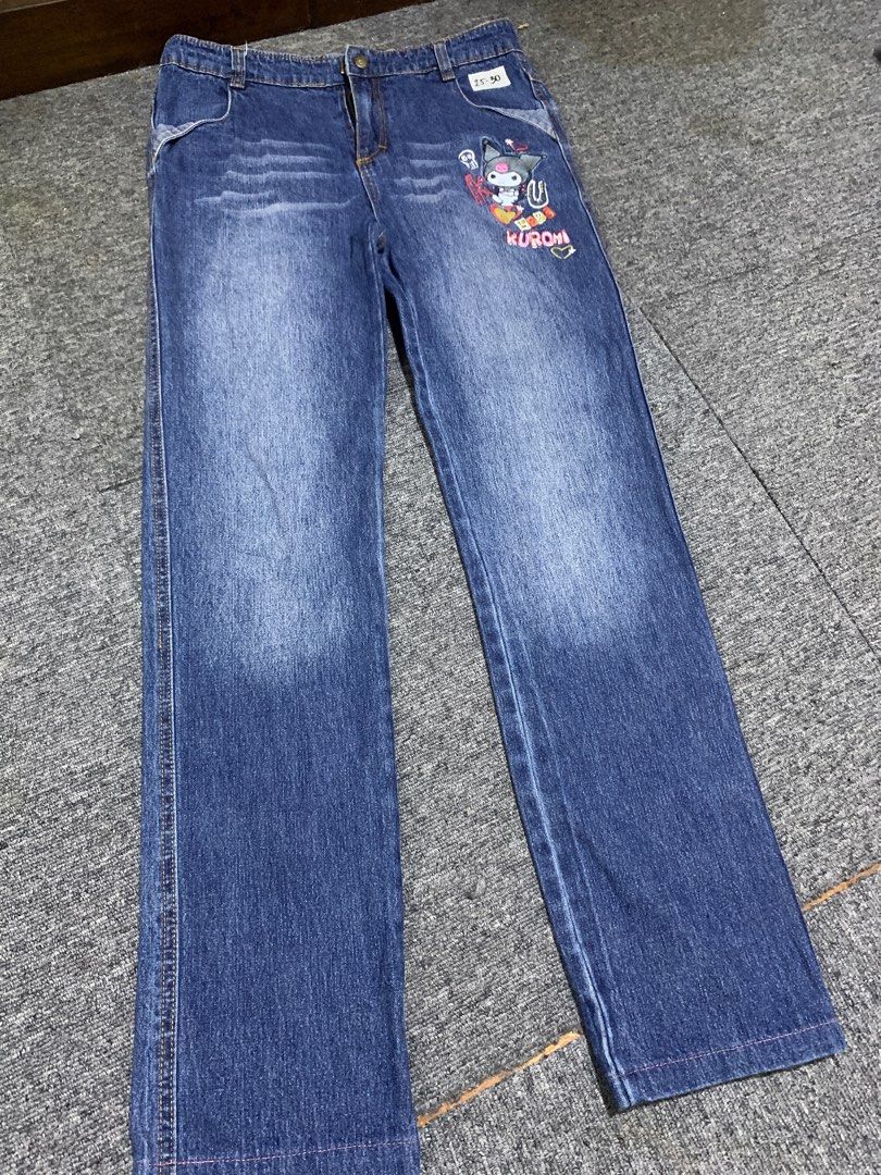 Sanrio kuromi denim pants/jeans, Women's Fashion, Bottoms, Jeans on ...