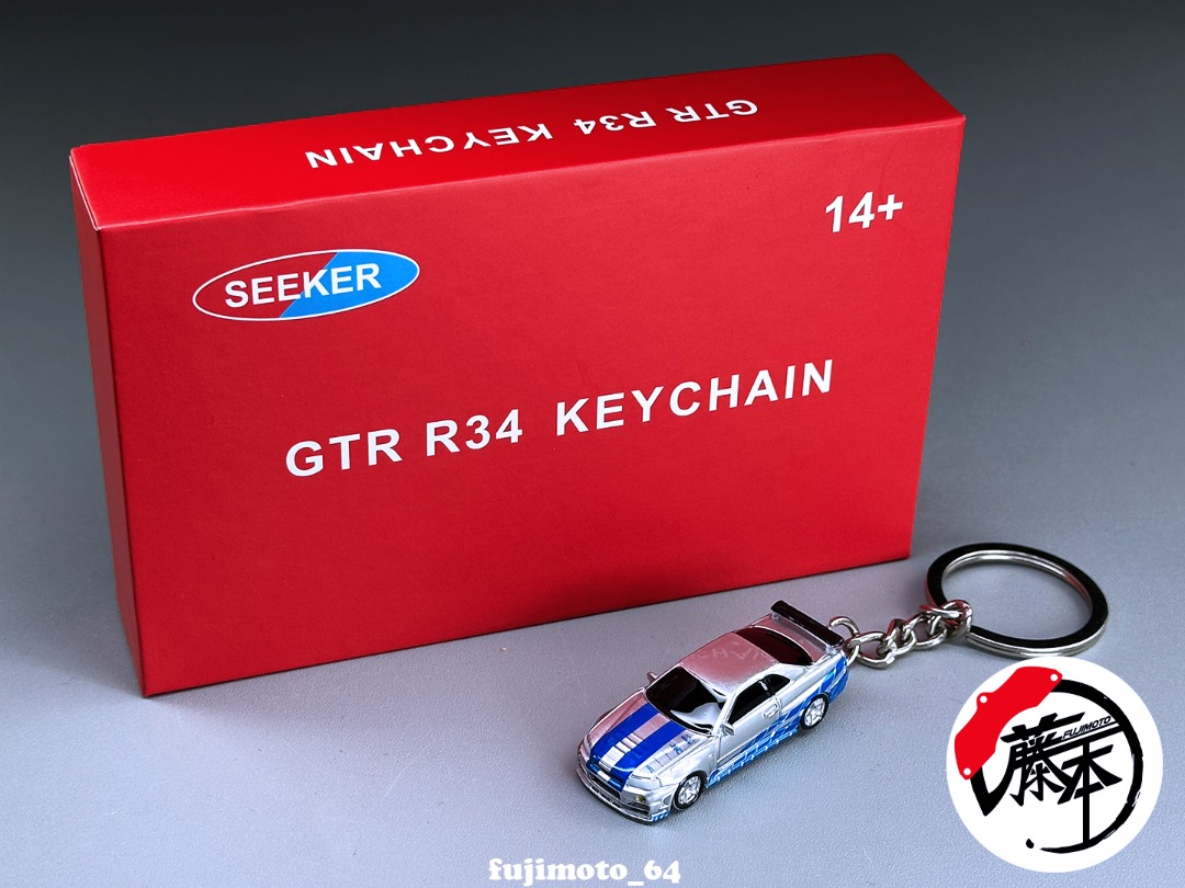 SEEKER 1/87 NISSAN SKYLINE R34 KEY CHAIN, FNF, Hobbies & Toys, Toys ...