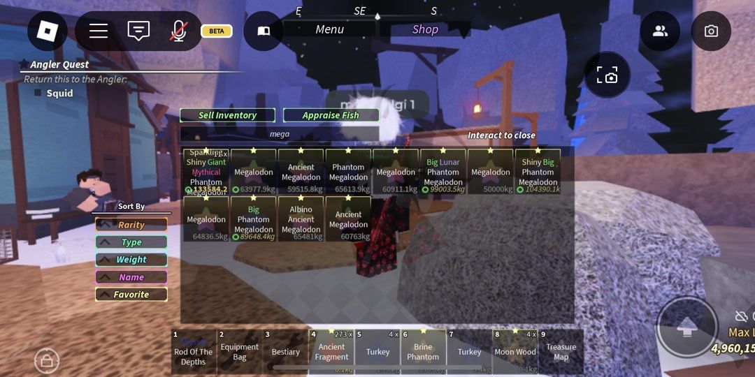 Shiny Sparkling Giant Mythical Phantom Megalodon, Video Gaming, Video ...