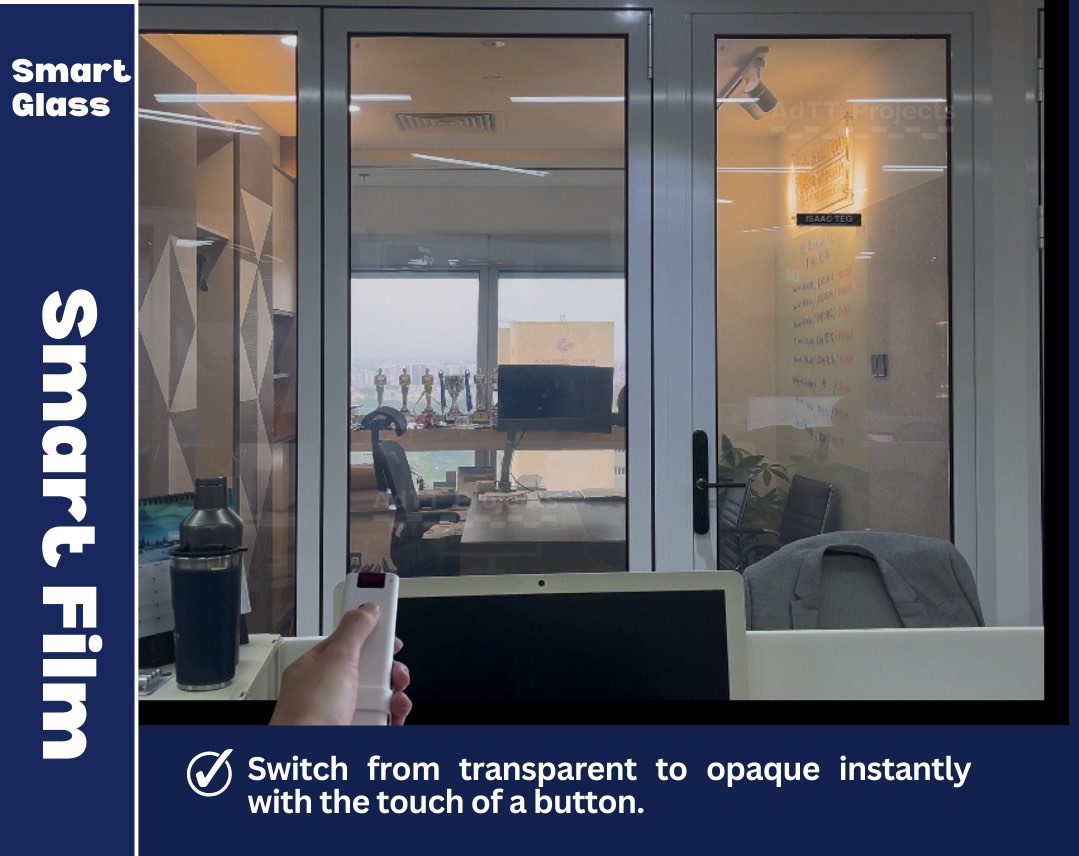 Smart Glass | Smart Film | Window Privacy film | Clear to Frosted ...