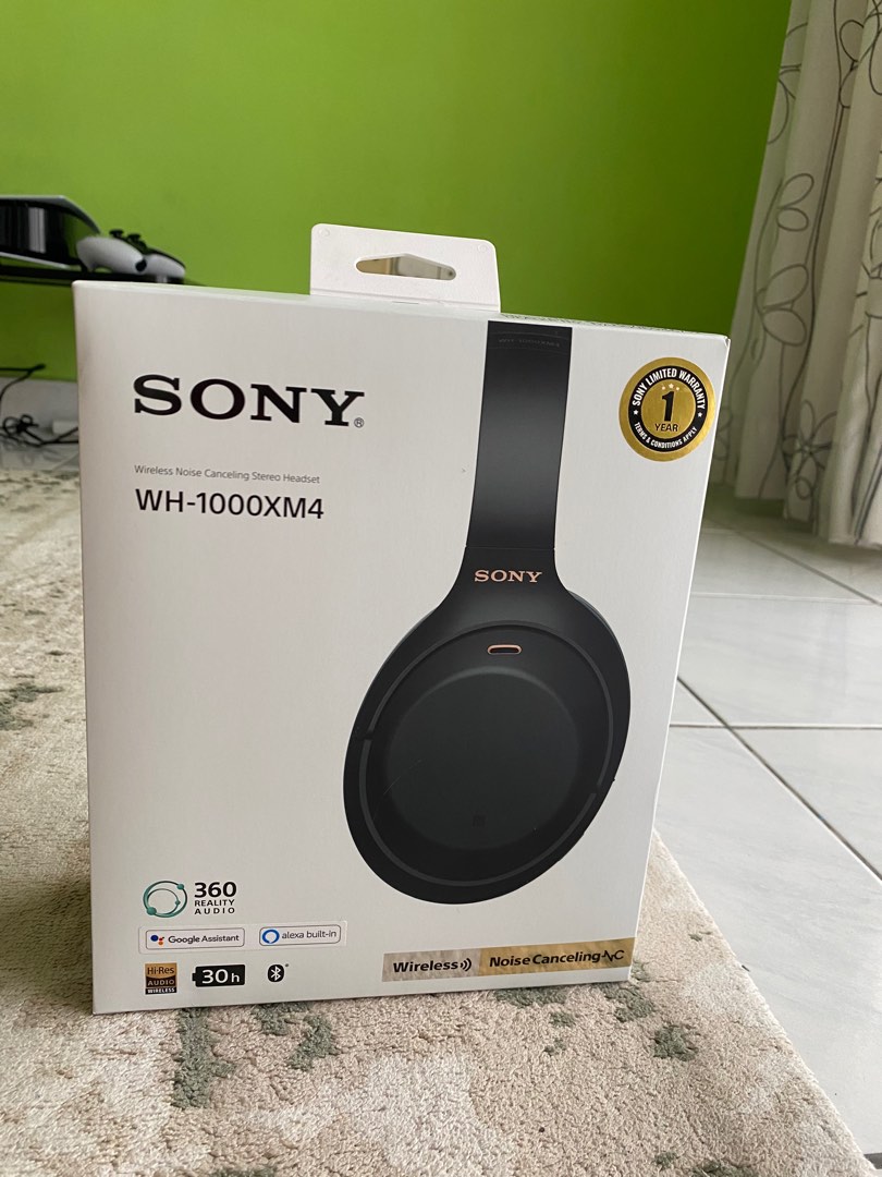 Sony WH-1000XM4 Wireless Noise Cancelling Headphones, Audio, Headphones ...