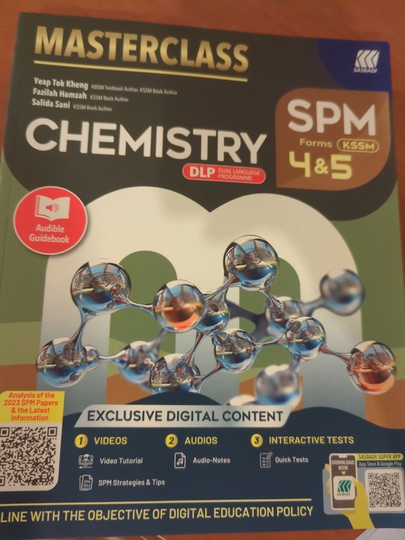 SPM chemistry form 4 & 5, Hobbies & Toys, Books & Magazines, Textbooks ...