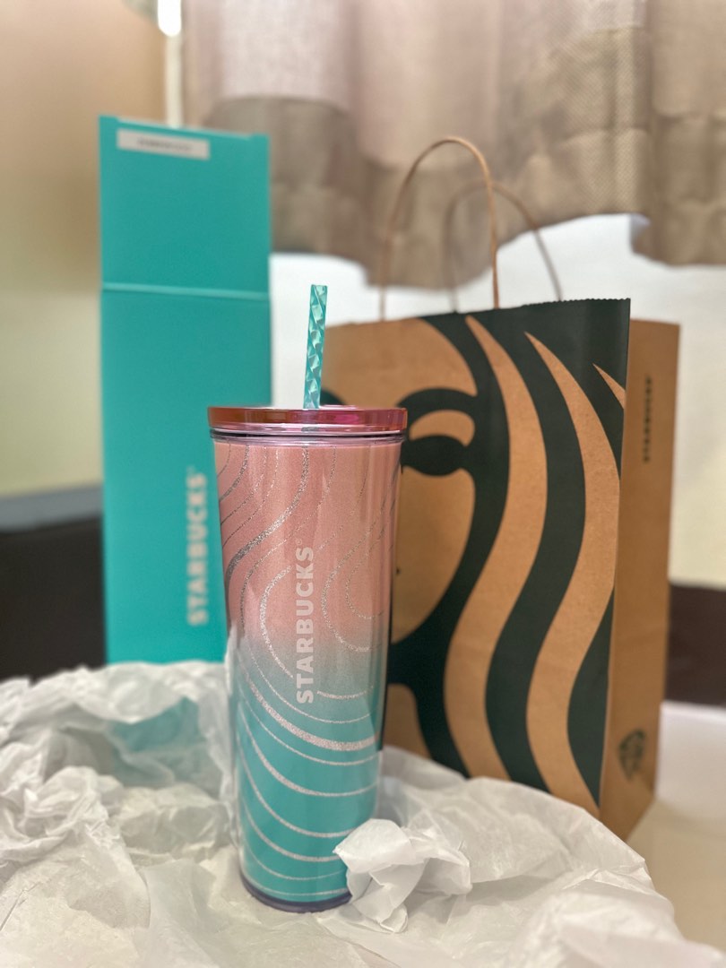 Starbucks 2025 Turquoise Cold Cup, Furniture & Home Living, Kitchenware ...