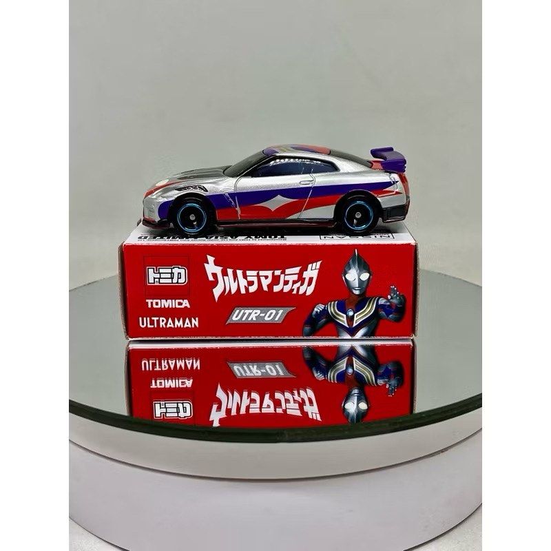 Takara Tomy Tomica UTR 01 ULTRAMAN TIGA MULTI TYPE Silver Nissan GTR ...