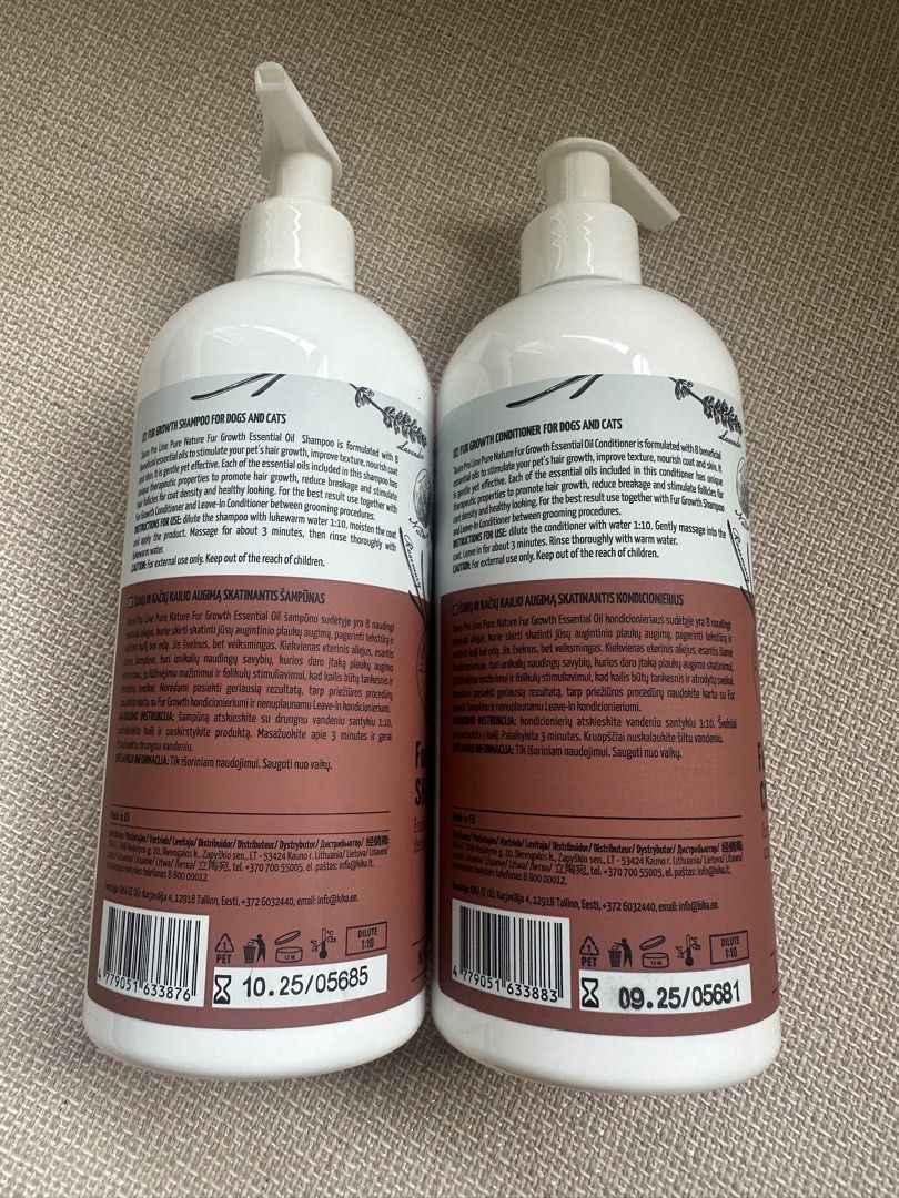 Tauro Pro Line Fur Growth Shampoo & Conditioner with Free Brush, Pet ...