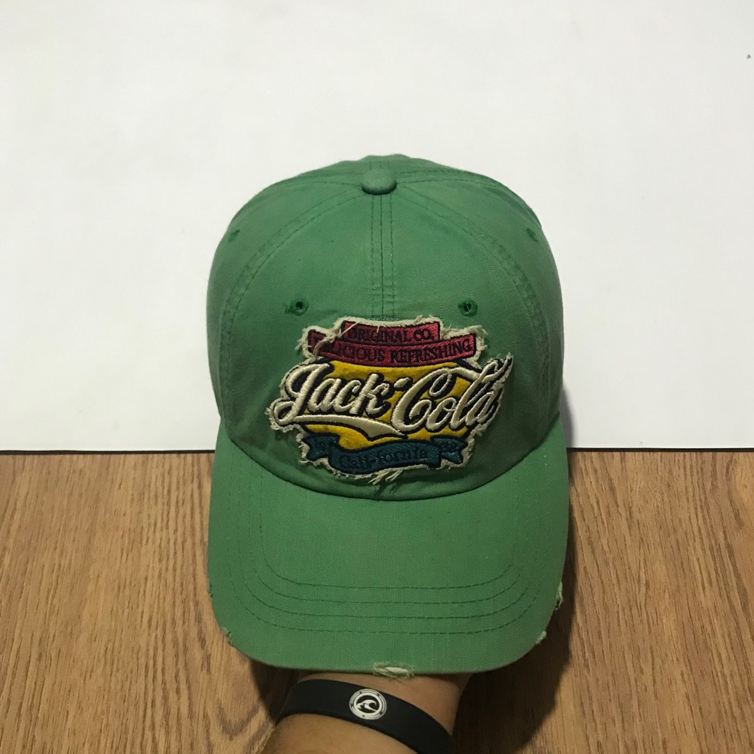 Topi Simple Cap Ripped Jack Cola, Fesyen Pria, Aksesoris, Topi di Carousell