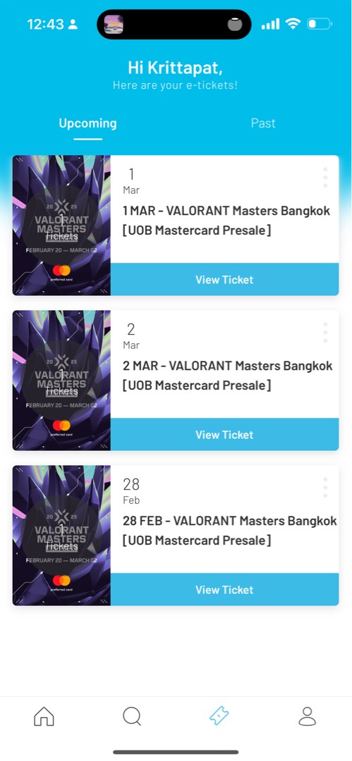 VCT Master Bangkok Tickets, Tickets & Vouchers, Event Tickets on Carousell